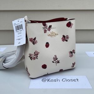 Coach | Bags | Coach Mini Town Bucket Bag With Ladybug Floral Print ...